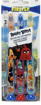 FIREFLY Angry Birds 3-Pack Suction Cup Toothbrushes | eBay