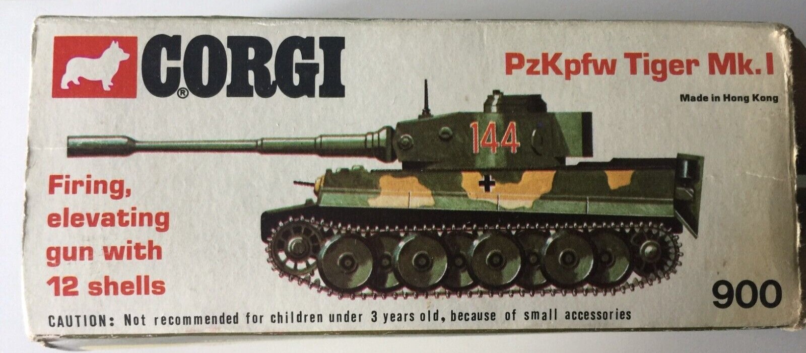 Corgi Tiger Mk1 Tank 900 Mint Condition With Box and Shells Boxed ...