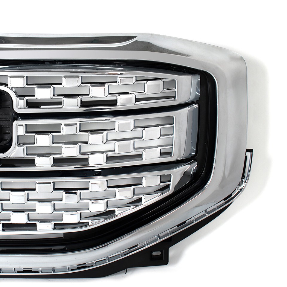For 2017 2018 2019 GMC Acadia Denali Front Upper Grille Assembly Chrome ...