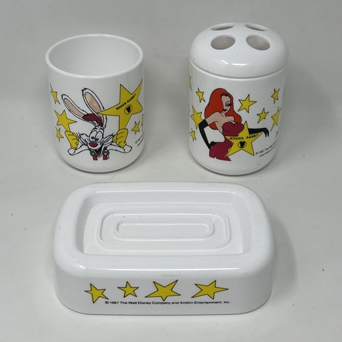 Vintage Disney “Who Framed Roger Rabbit” Jessica Bath Set Soap Dish ...