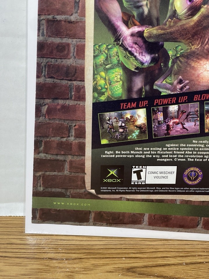 Oddworld: Munch's Oddysee - Vintage Gaming Print Ad / Poster / Wall Art ...