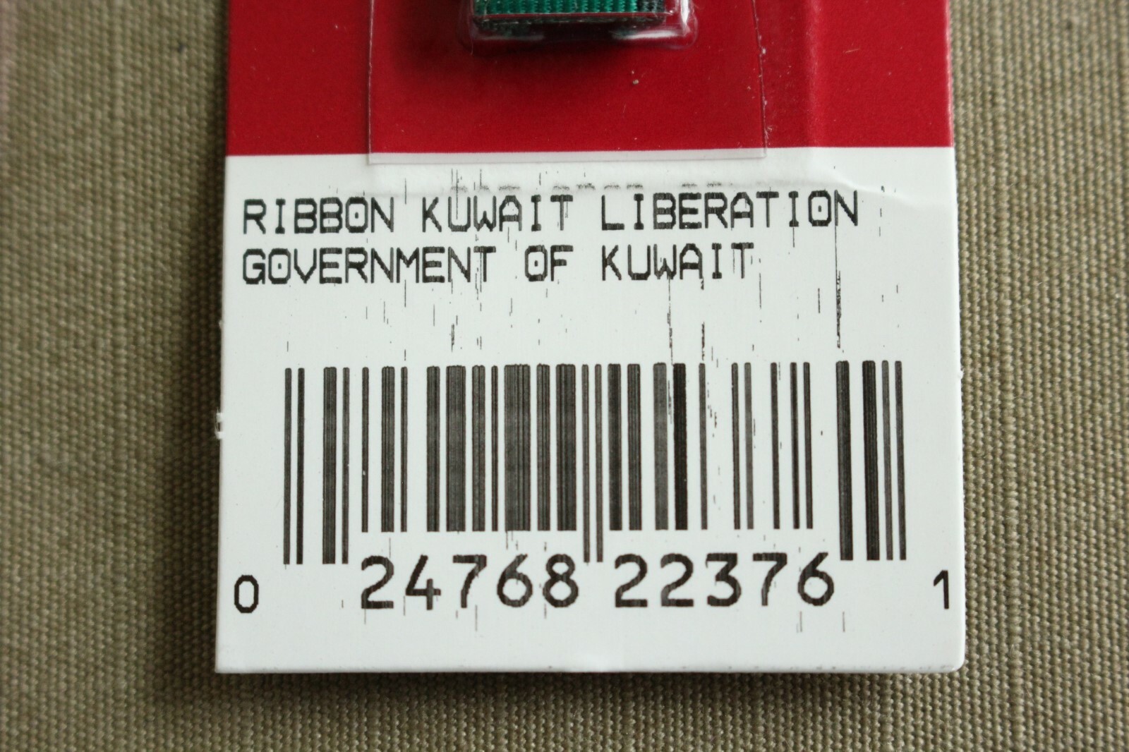 USN USMC USCG USAF ARMY MEDAL AWARD RIBBON ONLY KUWAIT LIBERATION K NO ...
