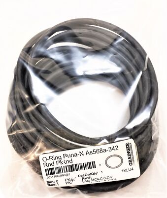 GRAINGER O-Ring Buna-N As568a-342 [Lot of 18] NOS | eBay