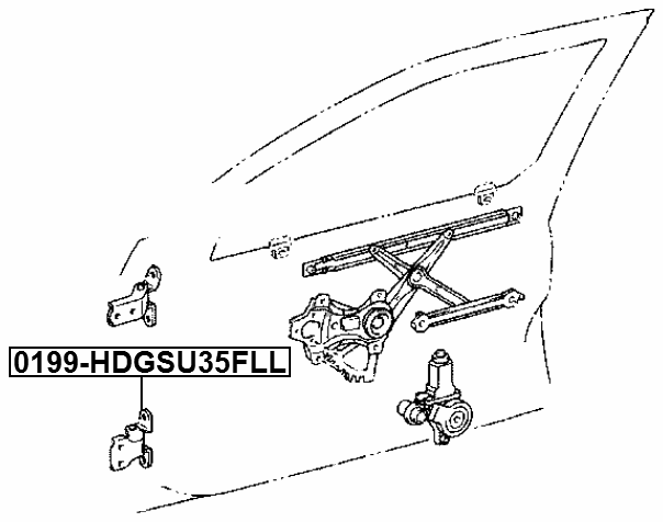 Front Left Door Lower Hinge Fits Toyota 68740-0D030, 68740-33020, 68740 ...