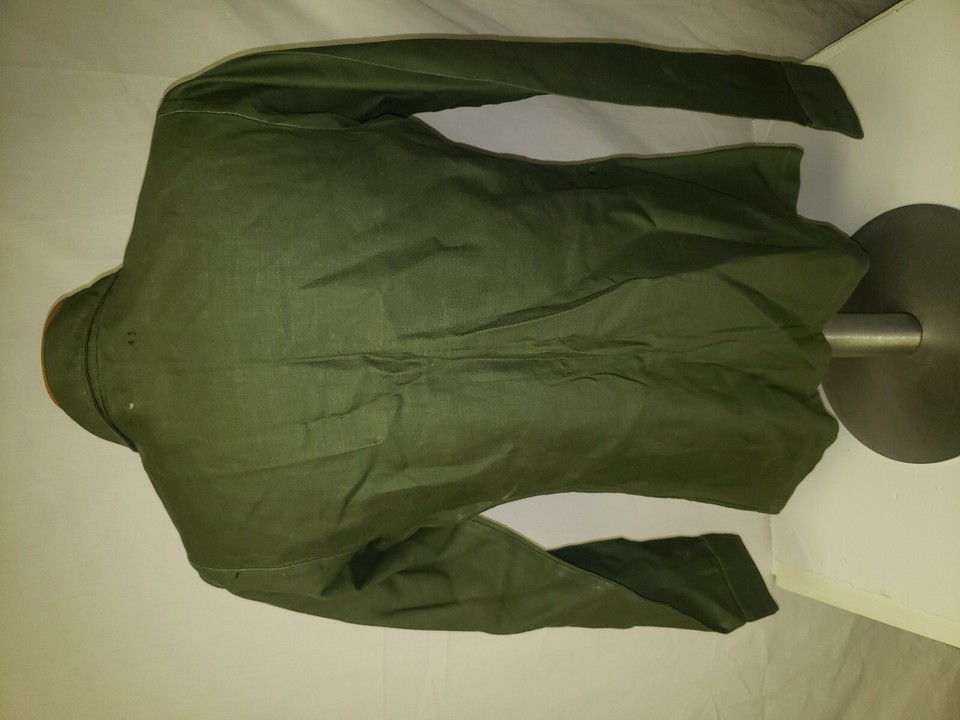 WR2E-S6 USMC Vietnam OD OG107 Sateen EGA Utility Shirt two pocket 14 ...
