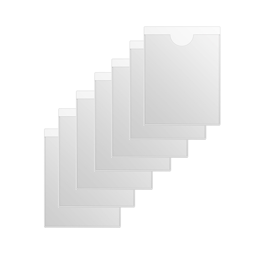 10PCS Self-Adhesive Plastic Pockets Holders Label Stickers for ...