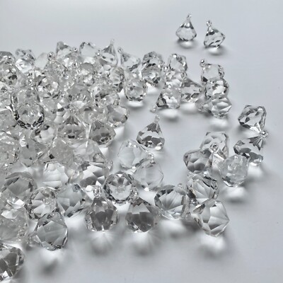 Acrylic Clear Crystals Pendant for Chandelier Jewelry Craft set of 10 ...