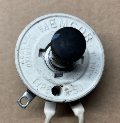 Memcor Rheostat 30 ohms, 1.29 Amp, + knob, fan speed control or dimmer ...