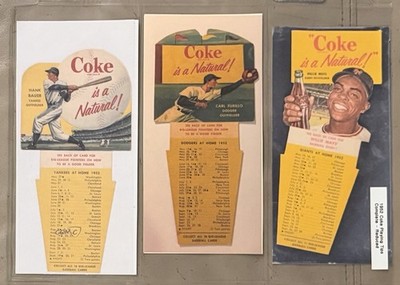 1952 Coke Playing tips Baseball Cards. 6 Diff Complete. Reprint ...