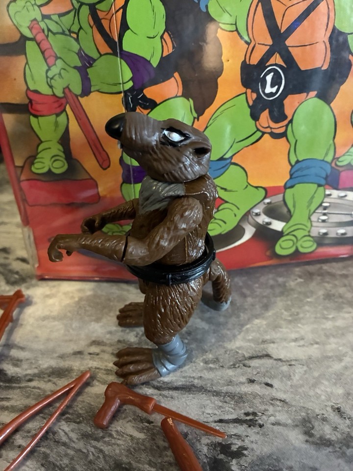 Playmates Toys Splinter TMNT Action Figure with Cape, Bow, Staff ...