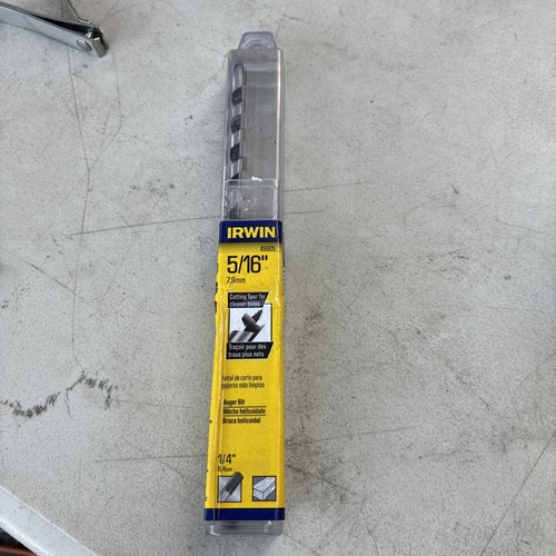 Irwin 49905 5/16" X 7-1/2" Dual Auger Wood Boring Bit | eBay