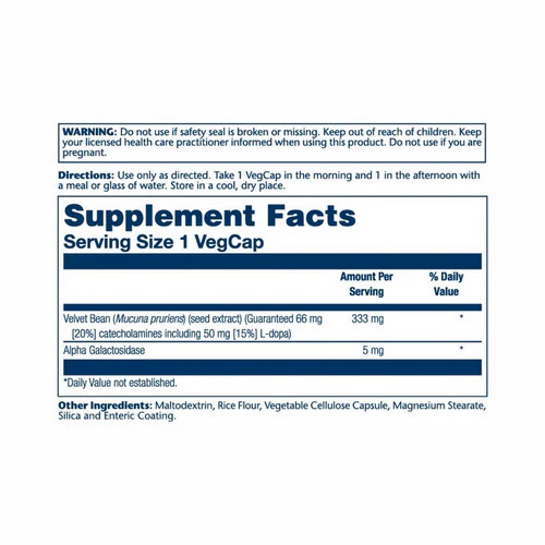 Vital Extracts Dopabean 60 Veg Caps by Solaray | eBay
