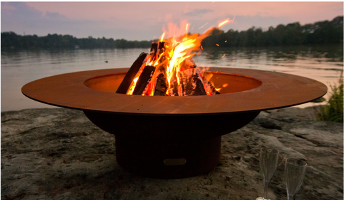 Fire Pit Art- Magnum Steel Fire Pit, NG Electronic Ignition, Silverado ...