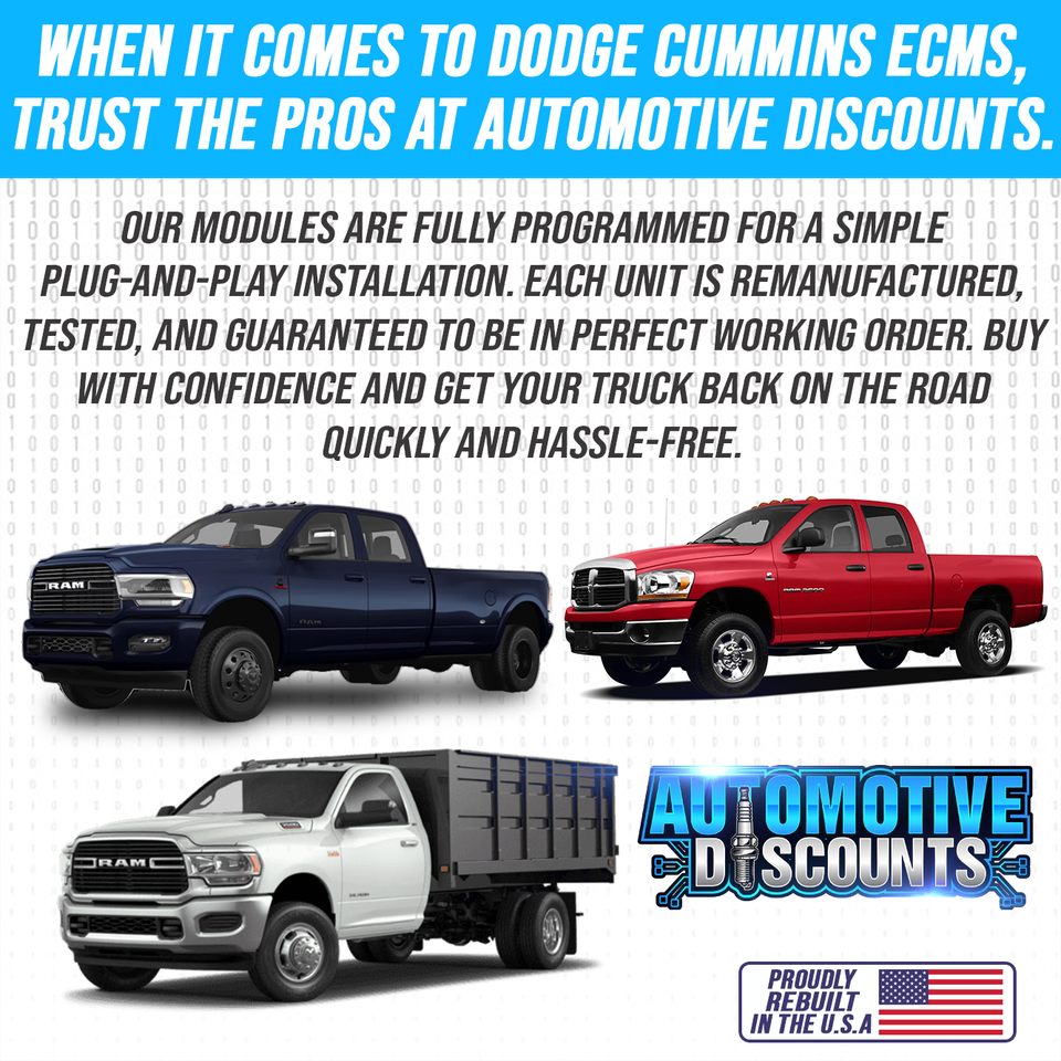 2003 03 DODGE RAM 2500 3500 CUMMINS 5.9L ECM PCM ECU PLUG & PLAY ...