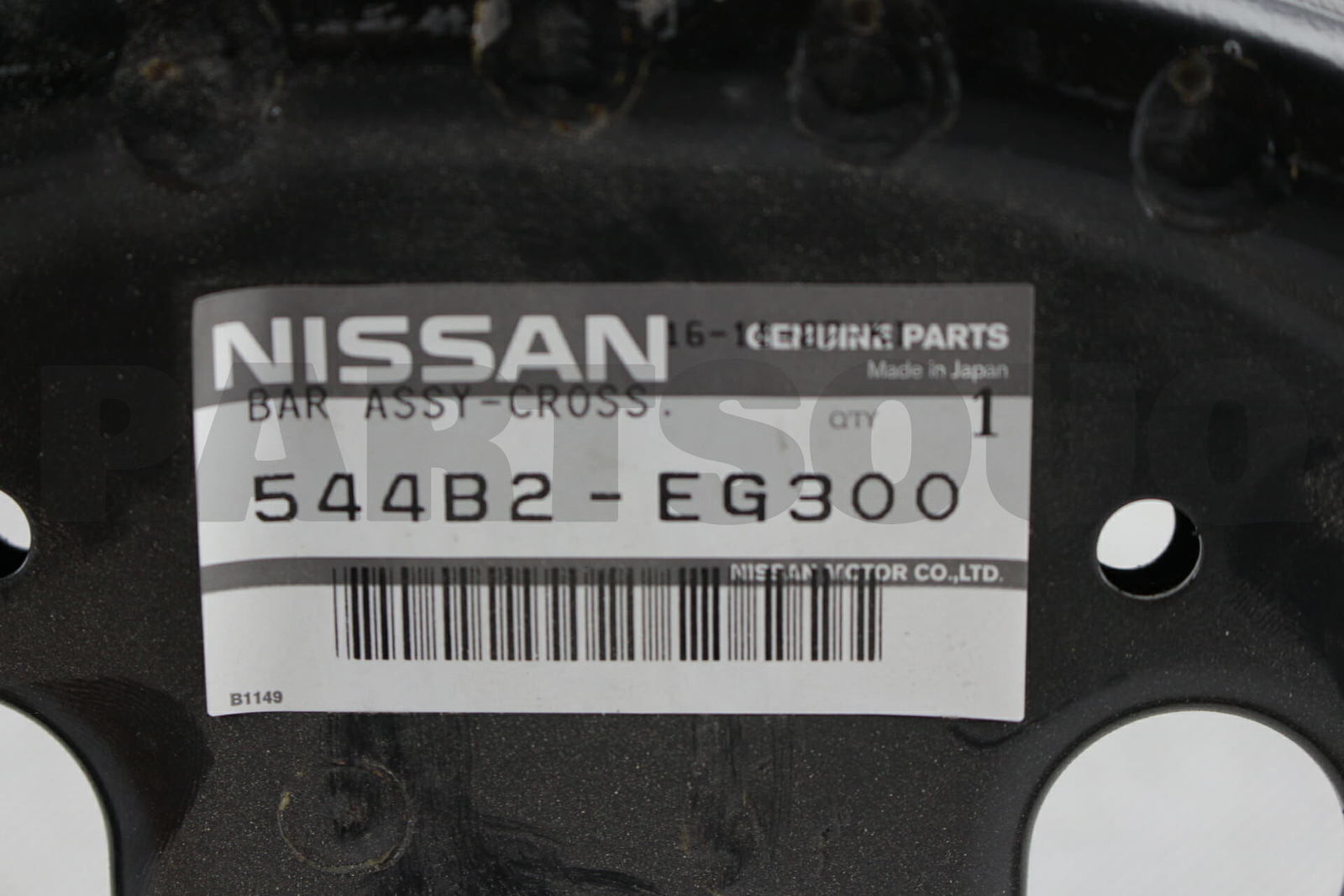 Genuine Nissan 544B2EG300 Front Cross Bar Assy BAR ASSY-CROSS,FRONT ...