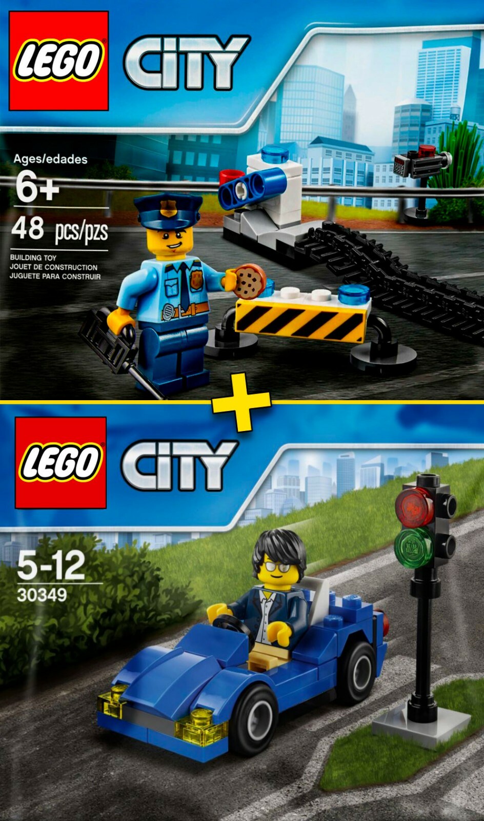 LEGO CITY #30349, #40175 - Sports Car + City Police Mission Pack - 100% ...
