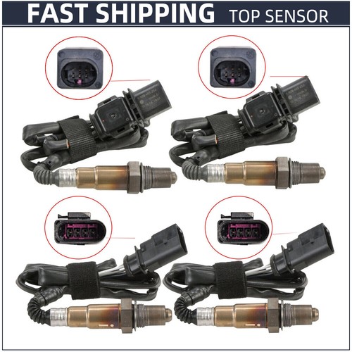 4pcs Upstream+Downstream Oxygen O2 Sensor For 2007-2017 Volkswagen ...