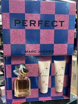 Marc Jacobs Perfect Gift Set/ 3 Pcs/ Body Wash/ Body Lotion/ Perfume ...
