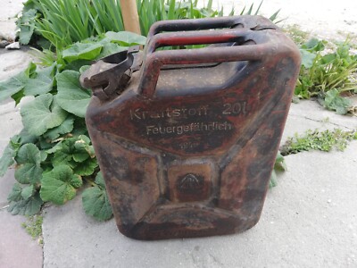 Rare WW2 WWII GERMAN 20 L JERRY CAN Tank PANZER CANNISTER Kraftstoff ...