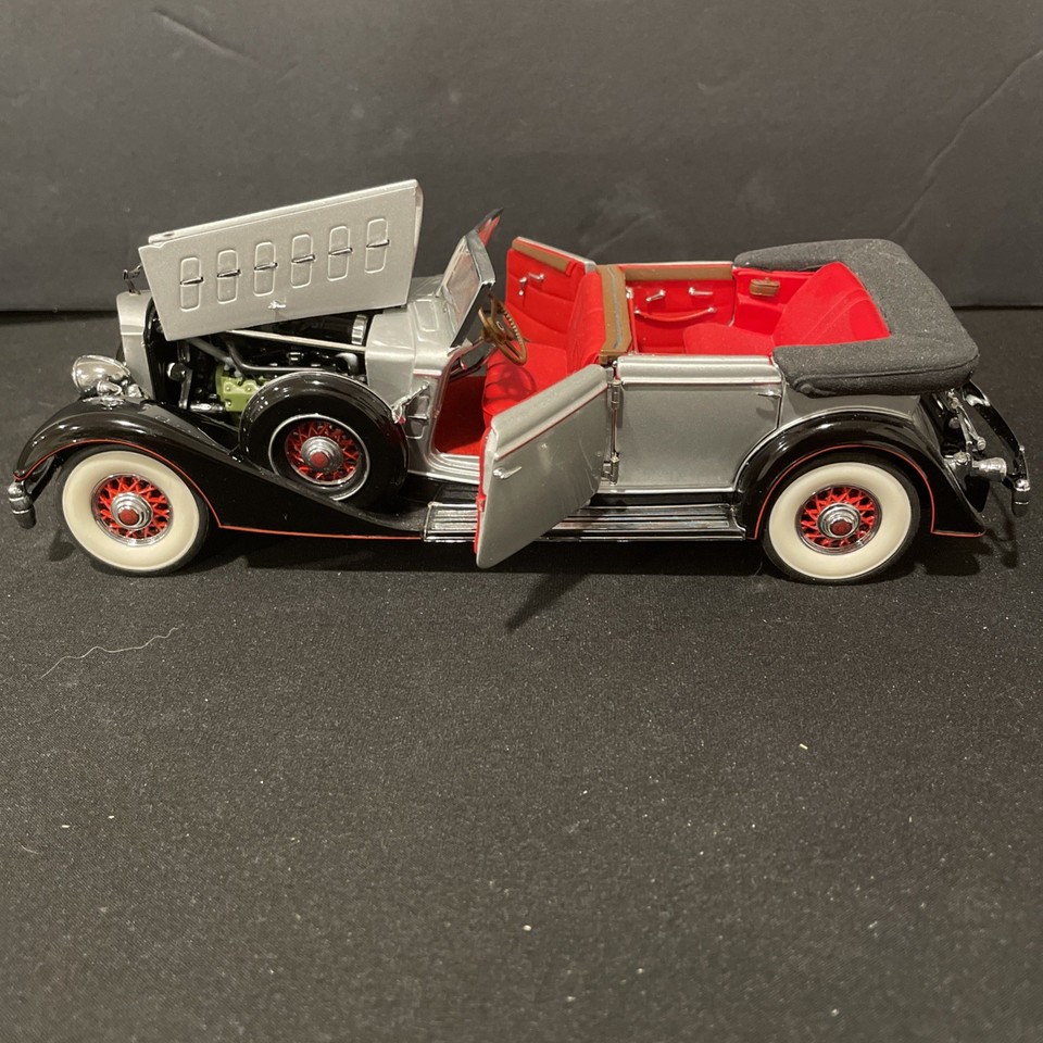 Franklin Mint 1934 Packard, Silver & Black, 1/24 Limited Edition 4756 ...
