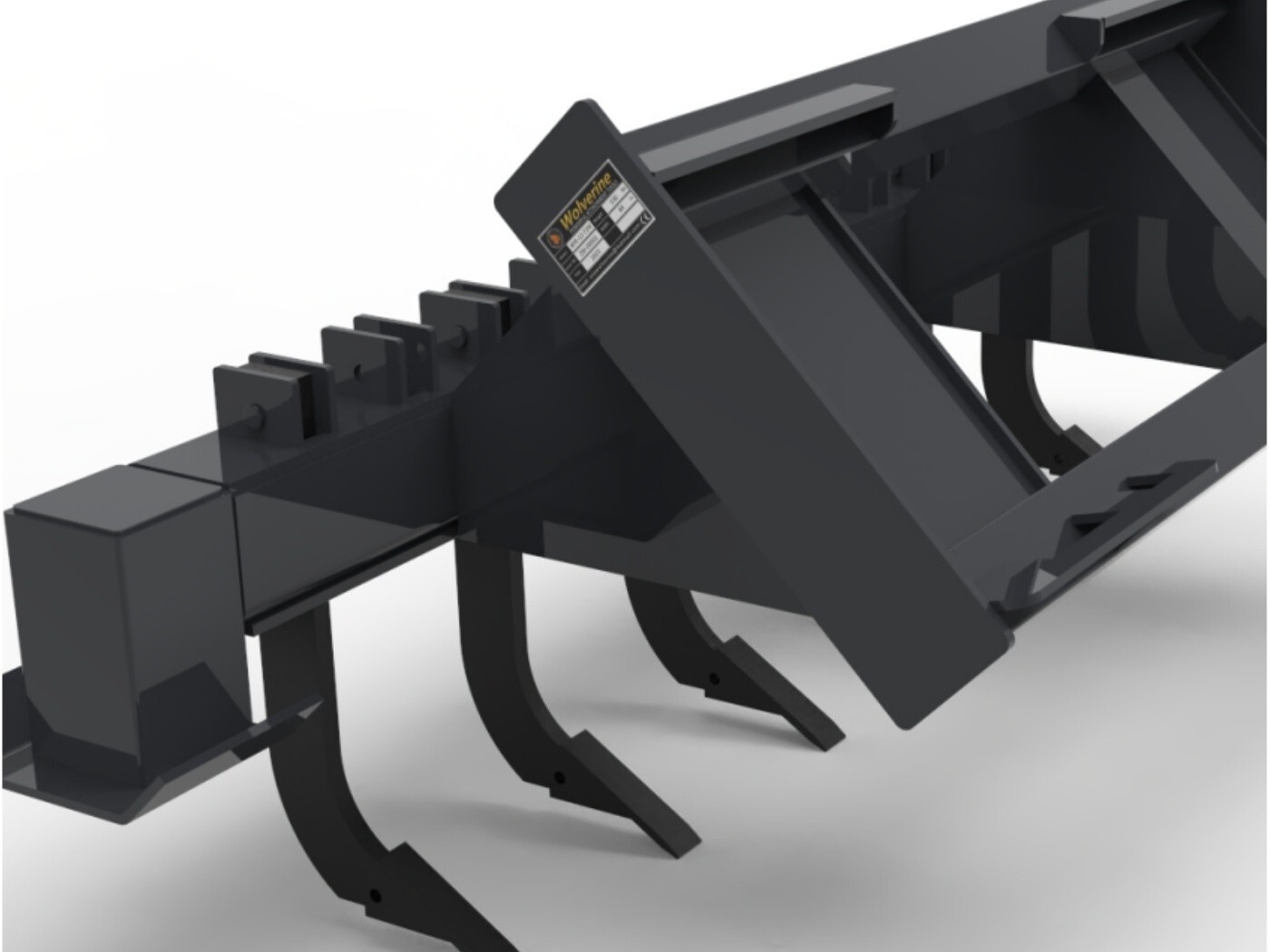 72" Wolverine Ripper Comb Scarifier Hydraulic Skid Steer Attachment 6 ...