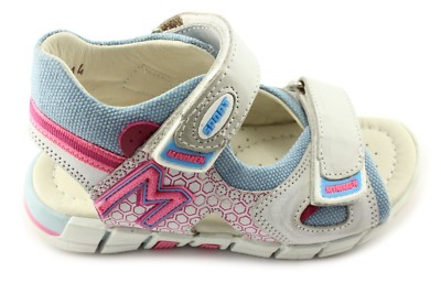 Minimen Girls Open toe Leather Sandals (732 Bej-Mavi) Made in Turkey | eBay