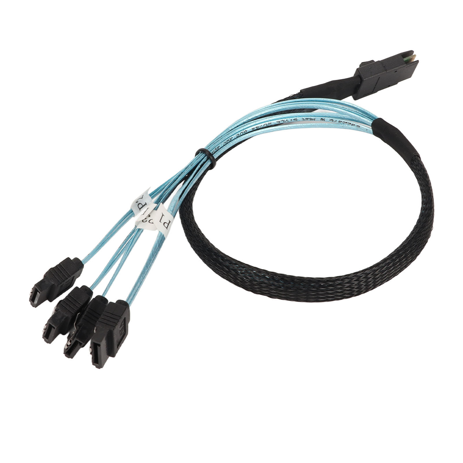 Mini SAS To 4 Cable 7Pin 12Gbps Tinplated Copper Gold Plated Contactor ...