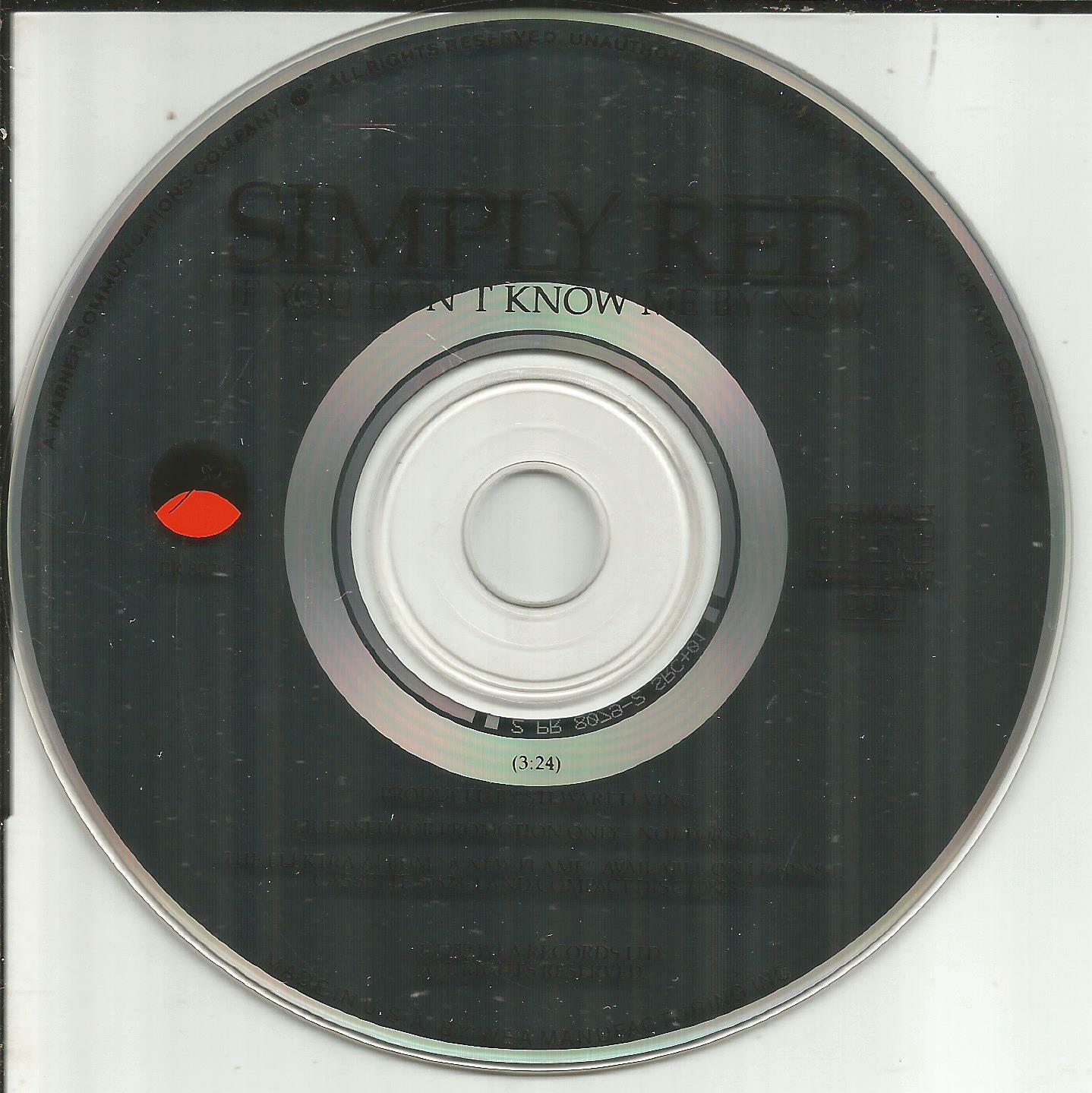 SIMPLY RED If you don’t Know Me By Now 1989 USA PROMO DJ CD Single MINT ...