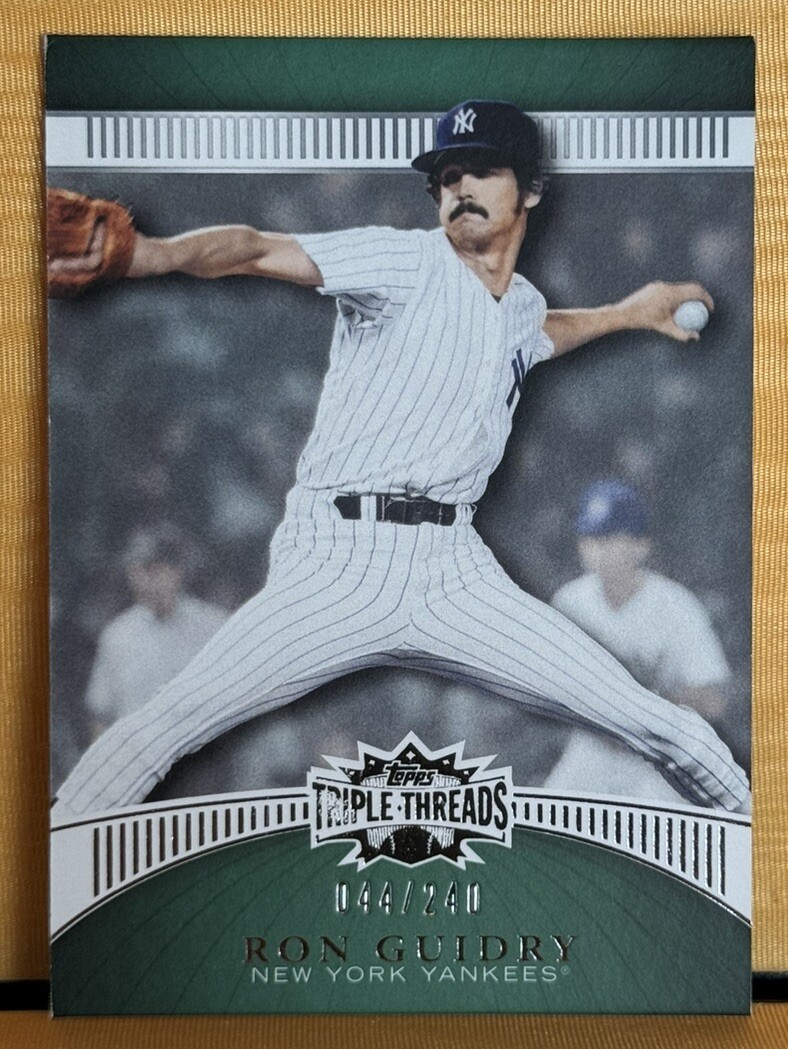 2010 Topps Triple Threads Ron Guidry Green Parallel New York Yankees ...