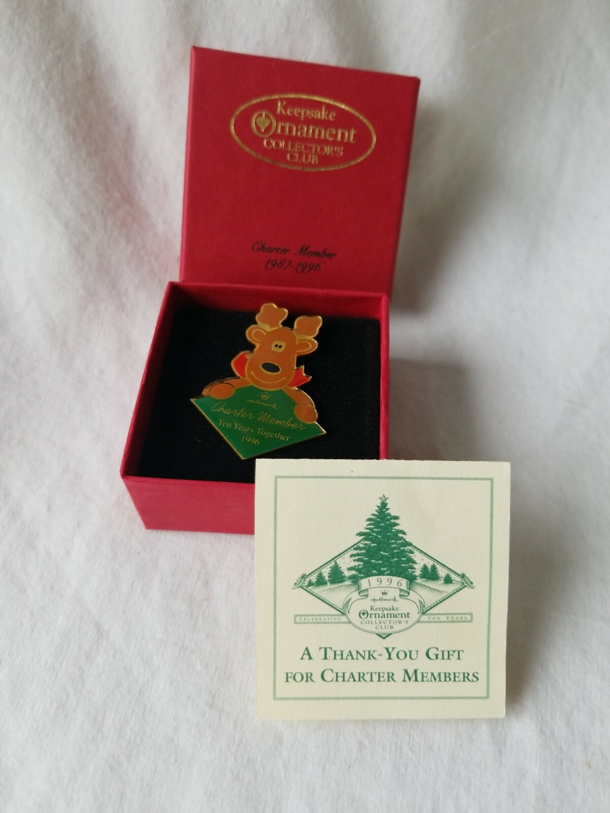 Hallmark 1996 Collectors Club 10 Years Together Charter Member Pin | eBay