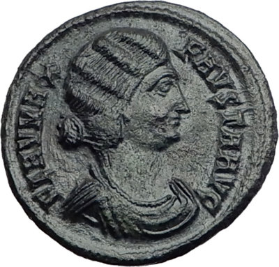 FAUSTA Constantine the Great Wife 324AD Authentic Ancient Roman Coin ...