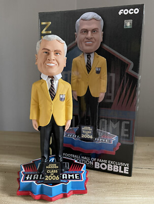 JOHN MADDEN Los Angeles Oakland Raiders NFL HOF GOLD JACKET Bobblehead ...