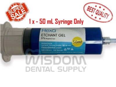 SALE! Hexa Etchant Gel 37% Phosphoric Acid, Jumbo Etch Syringe Refill ...