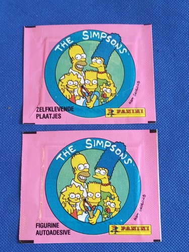 Lot pochettes Vintage album panini Stickers autocollant Simpsons | eBay