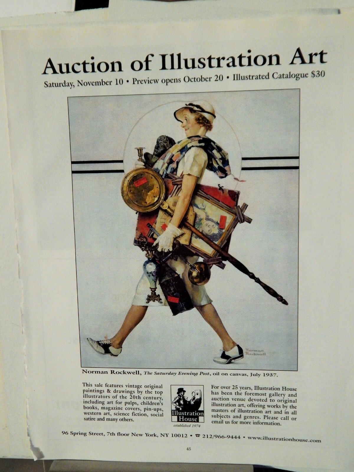 NORMAN ROCKWELL POST COVER ART PIECES ORIG VTG 2001 ADVERTISEMENT, | eBay