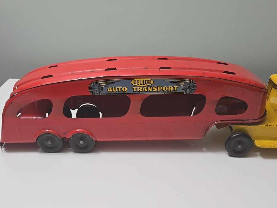 Vintage 1940's MARX Deluxe Auto Transport, Good Condition, 22 inches ...