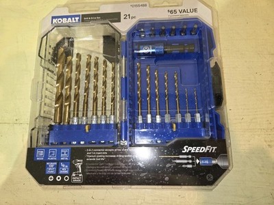 Kobalt 21pc SpeedFit Drill and Drive Set - Titanium Bits | eBay