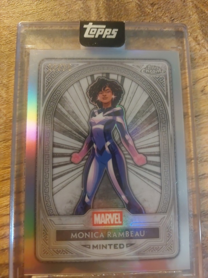 X3 Topps Marvel Mint Encased Cards Starlord /50, Nomad /75And Monica ...