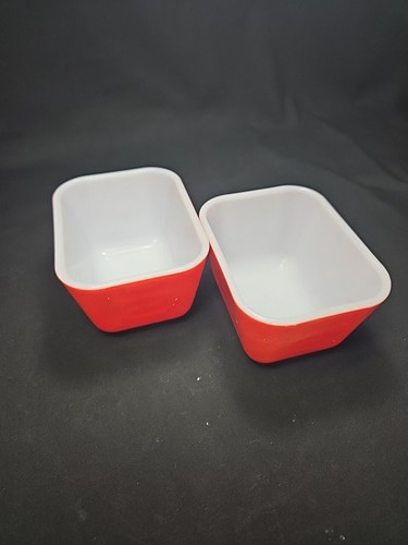 Vintage Pyrex Red Refrigerator Dish W/ Lid Mid Century Modern Great ...