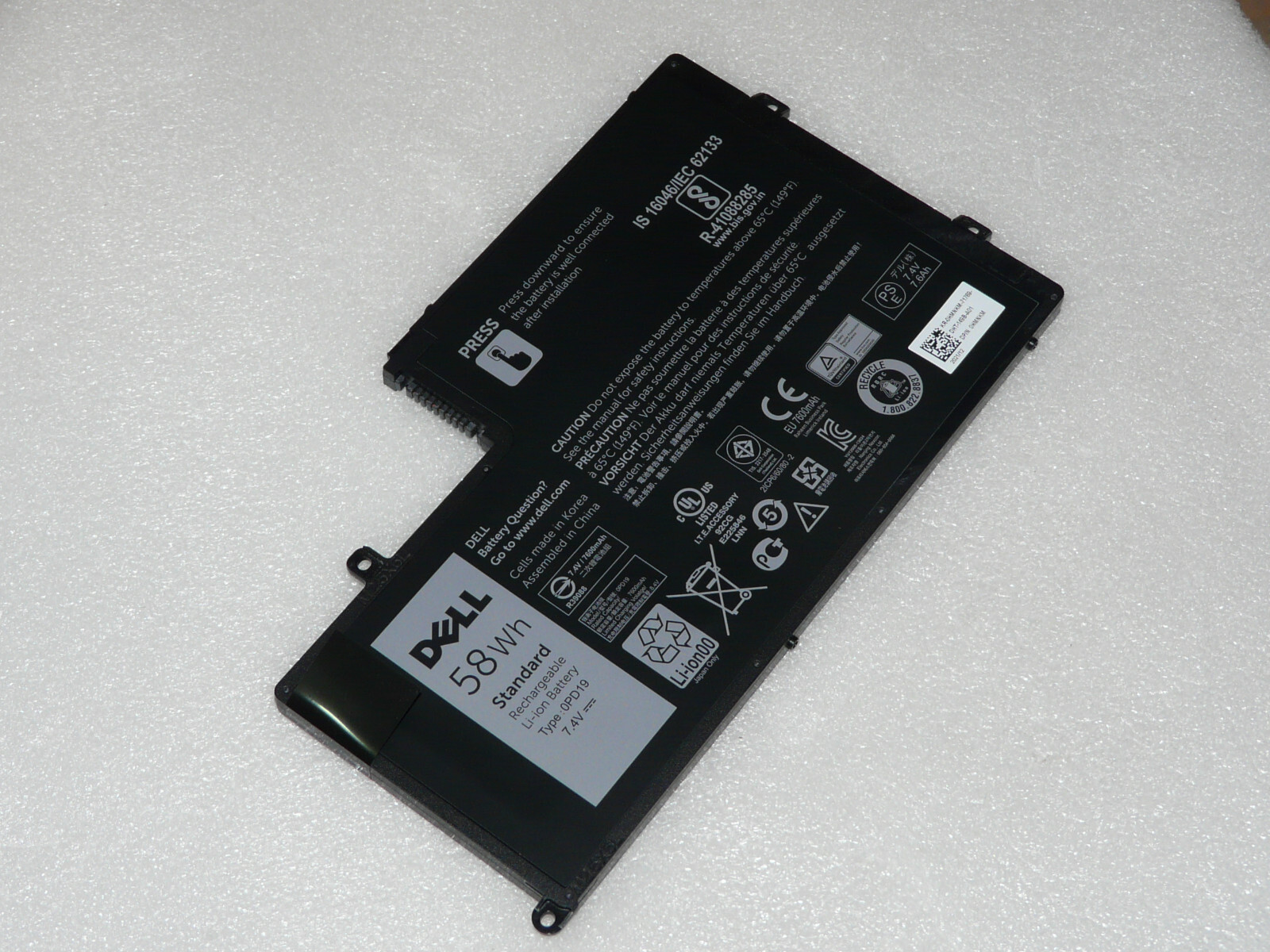 NEW GENUINE DELL INSPIRON 15 5445 5447 5547 5548 BATTERY 58WH 7.4V ...