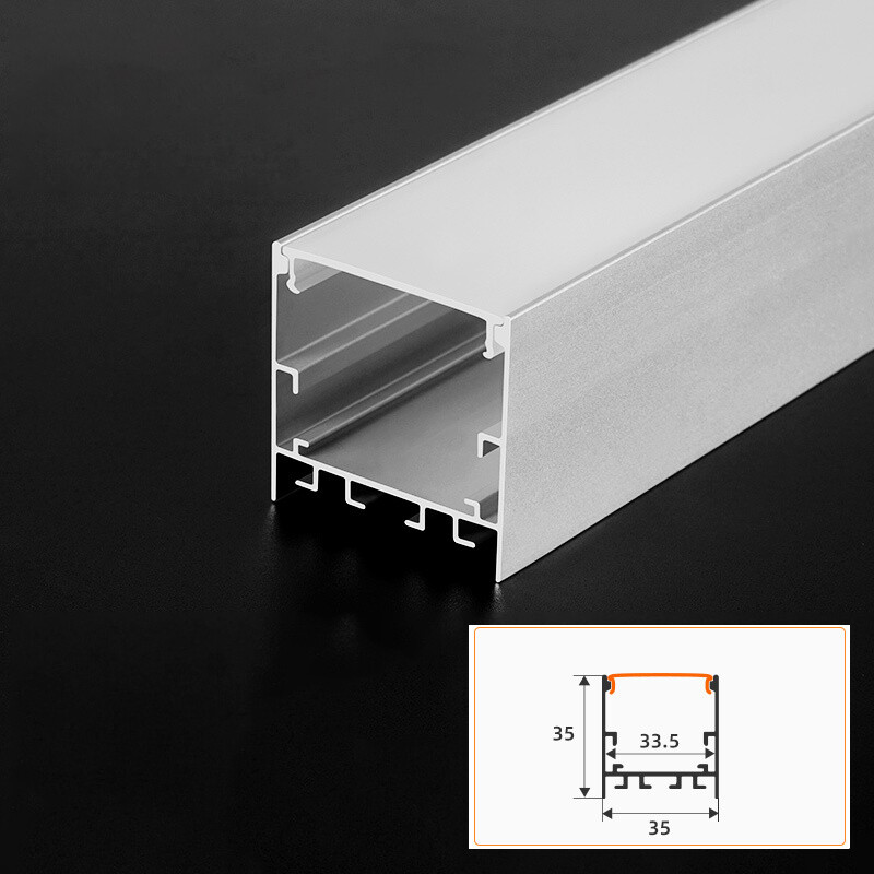 10Pcs 3.3ft Each LED Aluminum Profile Channel Holder with Cover for LED ...