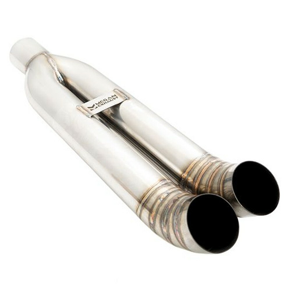 Megan Stainless 3" VIP Dual/Turn Down Exit Blast Style Exhaust Muffler ...