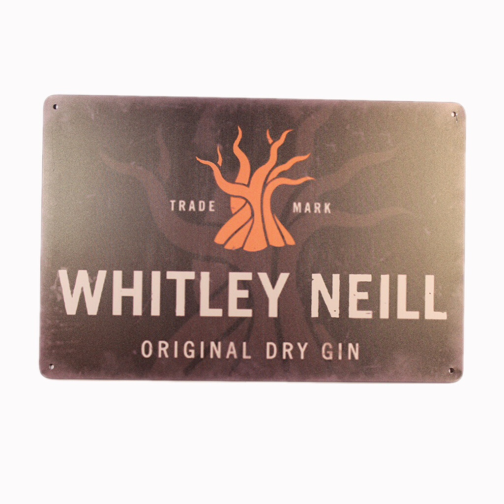 2x Tin Sign WHITLEY NEILL Sprint Drink Bar Whisky Rustic Look | eBay