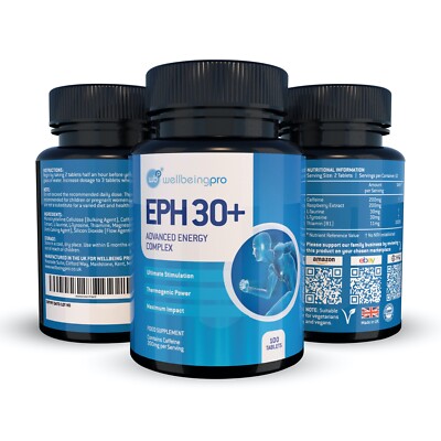 WBP Eph30+ Pre-Workout Energy Boost Weightloss Fat Burner Tablets ...