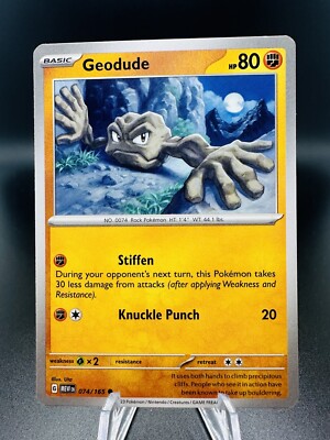 Pokemon TCG - Geodude 74/165 - English 151 2023 | eBay