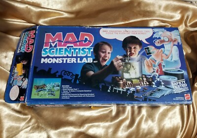 Vintage 1986 Mattel Mad Scientist Monster Lab Near Complete Toy's R Us ...