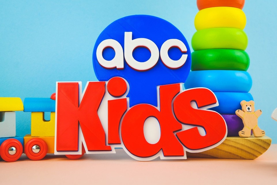abc Kids Logo 3D Printed Pretend Play Kid Toy Learning 20th Century Fox ...