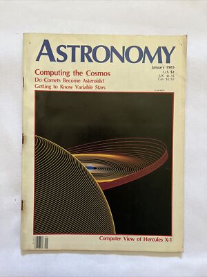 1985 January Astronomy Magazine Computing The Cosmos (MH343) | eBay