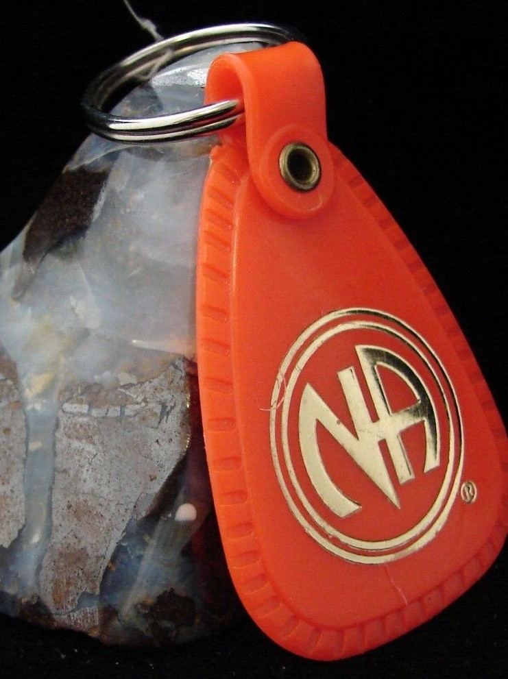 NARCOTICS ANONYMOUS NA ORANGE KEY TAG 30 DAYS medallion Chip Token ...