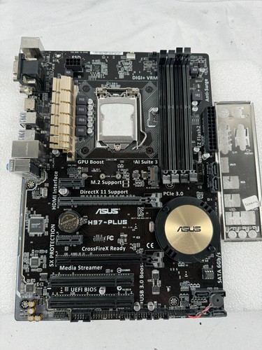 ASUS H97-PLUS LGA 1150 Intel Motherboard I/O; Tested 886227759521| eBay